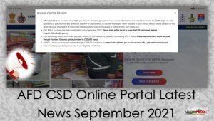 CSD AFD Portal Registration & Login @ afd.csdindia.gov.in